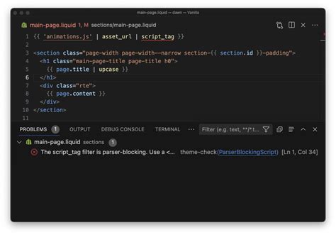 Shopify Liquid VS Code Extension
