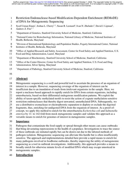 pdf restriction endonuclease based modification dependent enrichment