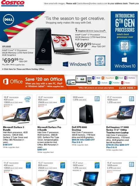 Costco Shop Early This Year And Save On Computers Milled