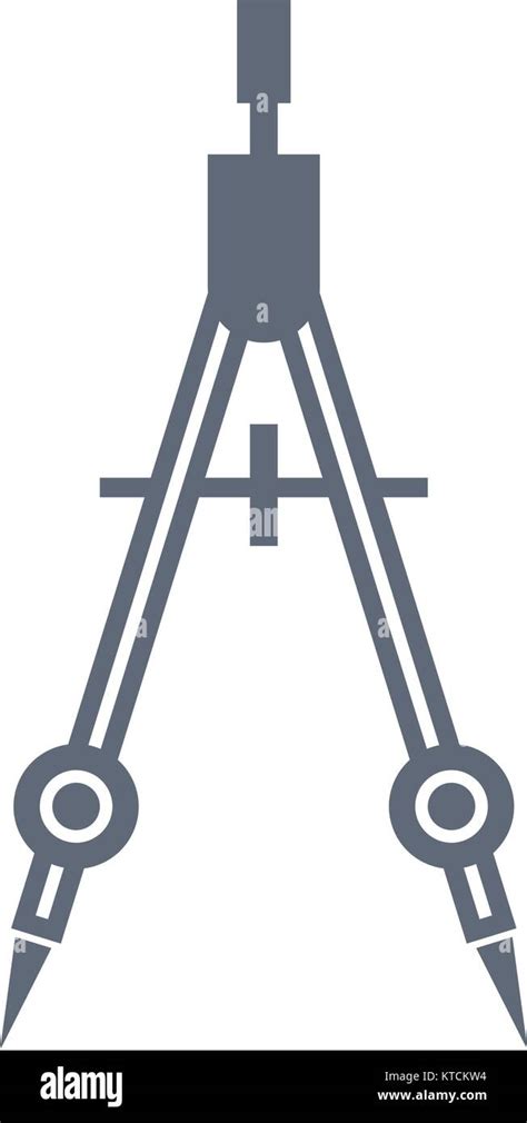 Compass Geometric Tool Stock Vector Image And Art Alamy