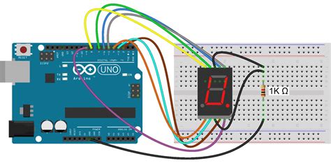 Circuit Creator Interfacing Seven Segment