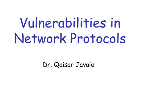 Vulnerabilities In Ip Pdf