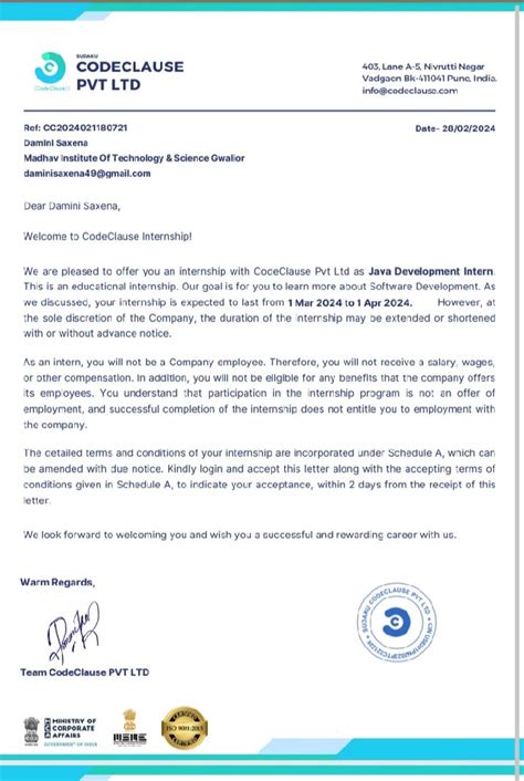 Damini Saxena On Linkedin Codeclause Javainternship Codeclauseinternship