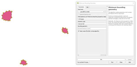 qgis merging cluster of points into polygons geographic information