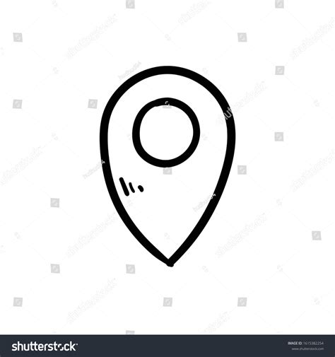 Coordinates Location Point Gps Doodle Icon Stock Vector Royalty Free 1615382254 Shutterstock
