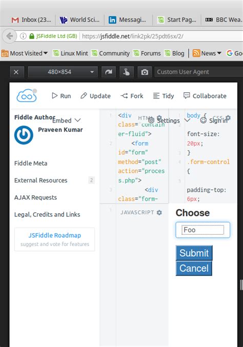 Html Select Control Is Missing Its Arrow Icon On A Form Using