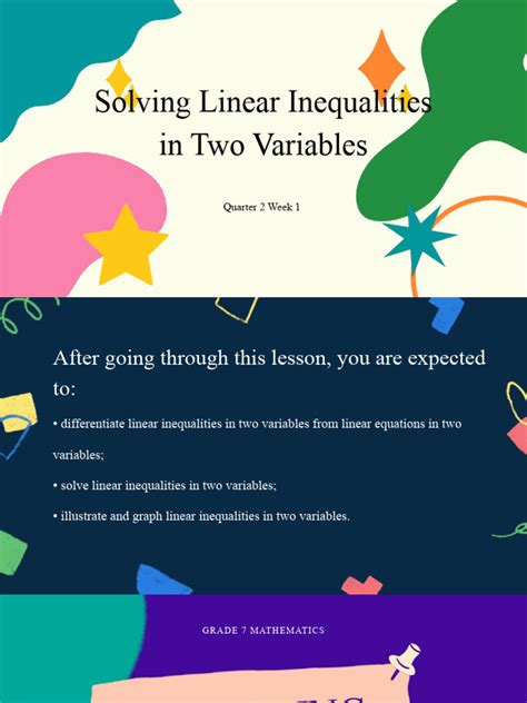 linear inequalities pdf