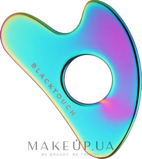 Металлический скребок "Rainbow" для гуа-ша массажа лица (с отверстием ...