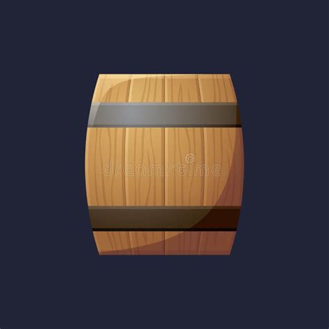 Game UI Asset Gaming User Interface Barrel Icon Stock Vector