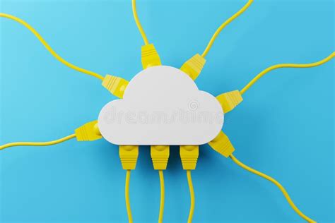 Cloud Computing Concept Technology Data Center On Cloud Service Stock