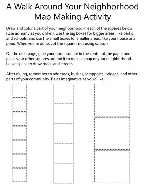 Community Map Worksheet