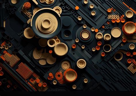 Premium Ai Image An Abstract Art Composition Created By Digitally