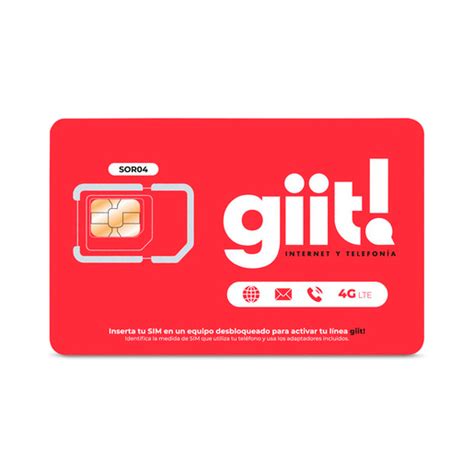 Sim Para Celular 4g Lte Giit Office Depot Mexico