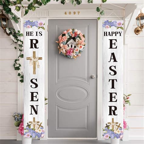 Easter Decorations Outdoor Happy Easterandhe Is Risen