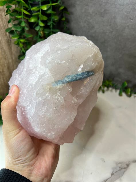 Aquamarine In Rose Quartz From Minas Gerais Brazil Xlc Extra Large