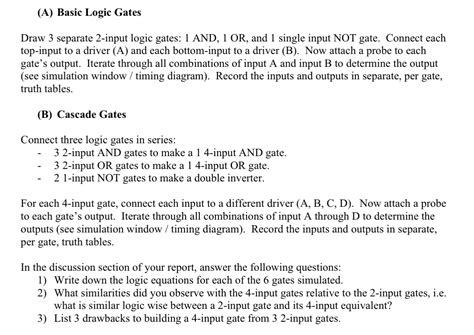 Solved Digital Desgin I A ﻿basic Logic Gatesdraw 3