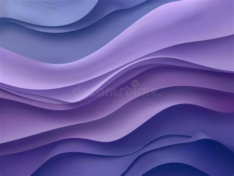 Waves Of Purple And Blue Shades Creating A Sense Of Fluid Motion Stock Illustration
