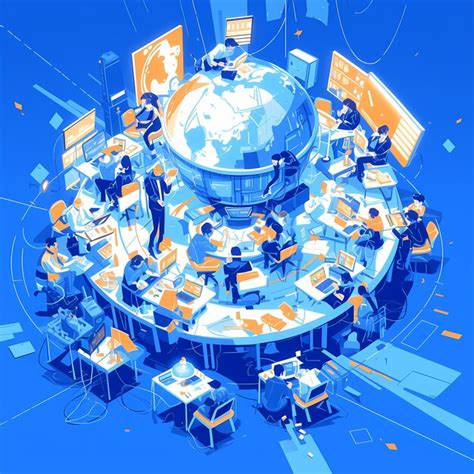 Hightech Command Center Illustration Premium Ai Generated Image