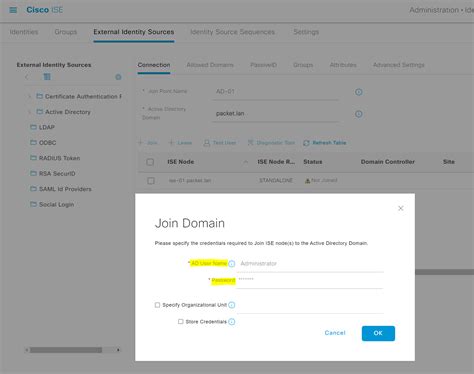 Cisco Ise Admin Access With Ad Account