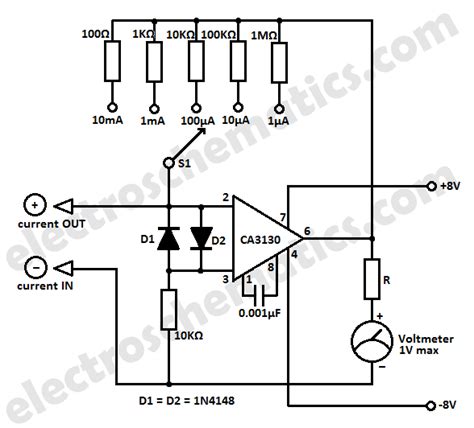 Simple Micro Ampere Meter Circuit