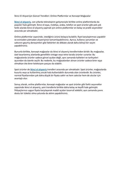 PPT İkinci El Alisverisin Guncel Trendleri PowerPoint Presentation free download ID