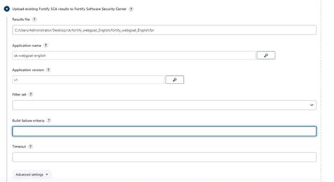 How To Use Build Failure Criteria When Upload Existing Fortify SCA Results To Fortify Software