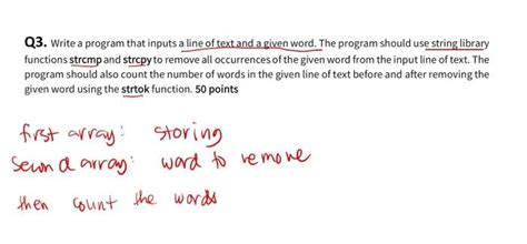 Solved Q3 Write A Program That Inputs A Line Of Text And A