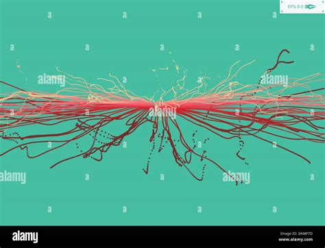 Point Explode Array With Dynamic Emitted Particles 3d Technology