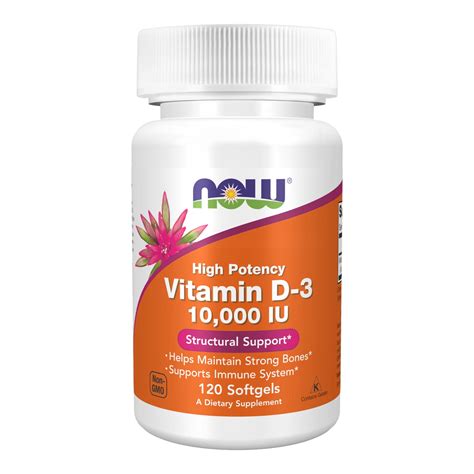 Vitamin D 3 10000 Iu 120 Softgels Apteczka