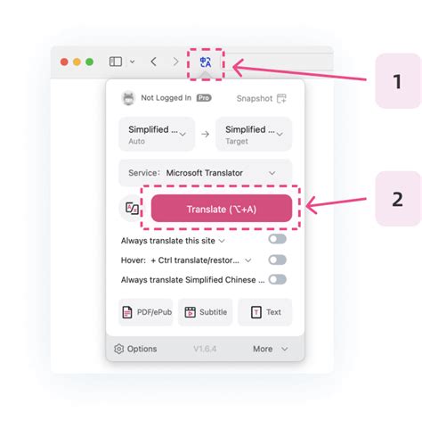Setup Immersive Translate