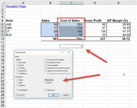 Paste Special Convert Negatives To Positives • Online Excel Za