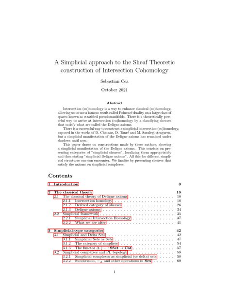 Cea Sebastian Thesis A Simplicial Approach To The Sheaf Theoretic