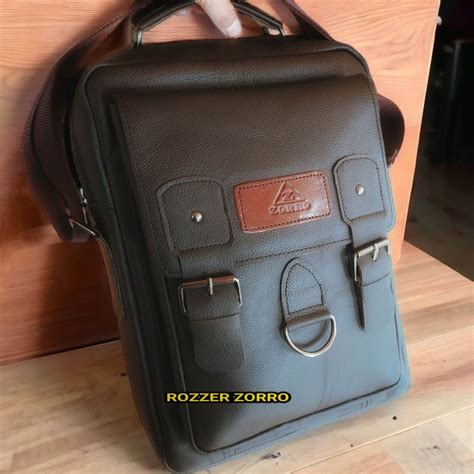 New Tas Map Kulit Asli Tas Besar Kantoran Tas Kuliahan Tas Pengajian Tas Liburan