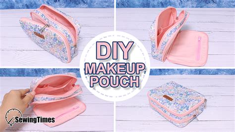Diy 화장품 파우치 만들기 생리대 지퍼 사각 박스 파우치 파우치도안 소잉타임즈 네이버 Tv