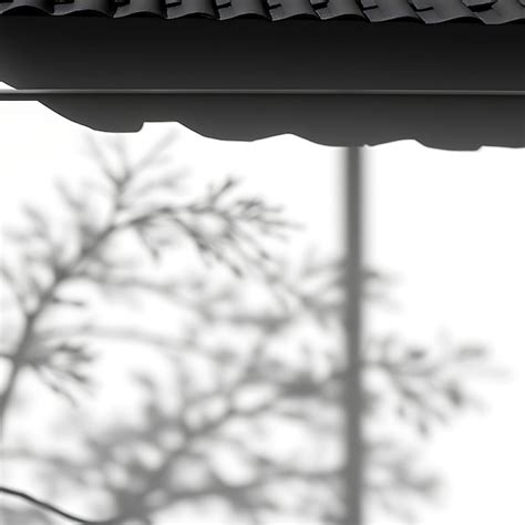 Photo Of Shingled Roof Shadow Creating Layered Overlapping Shapes Crisp
