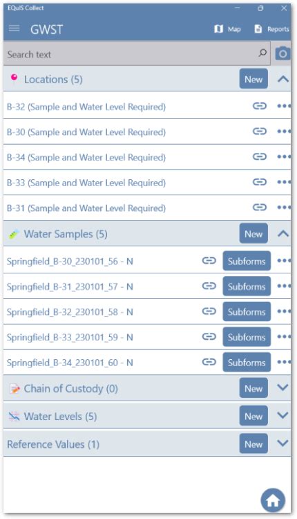 General Water Sampling Template
