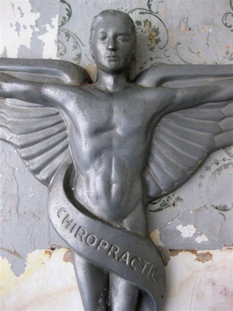 Sexy Cast Aluminum Chiropractic Sign C1950s At 1stdibs