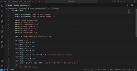 shakthi srinithi on linkedin python calculator task3completed virtualinternship codsoft…