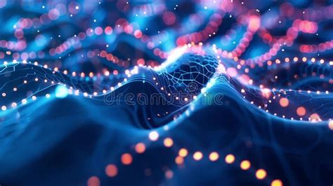 Neural Network Forming With Glowing Nodes And Connections Stock Video Video Of Learning Blue