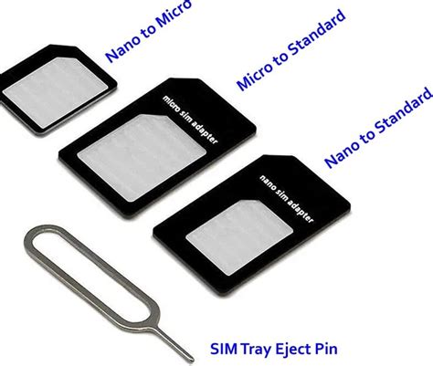 Pack New Nano Sim Card Adapter And Micro Sim Adapter And Nano To Micro Adapter With Sim