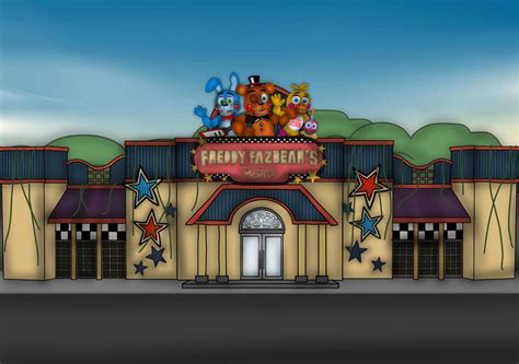 Fnaf Movie 2 Drawing The New Freddy Fazbear Pizza By Ngsin1457 On