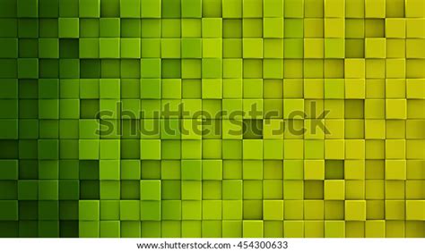 Yellow Green Gradient Extruded Cubes Mosaic Stock Illustration 454300633 Shutterstock
