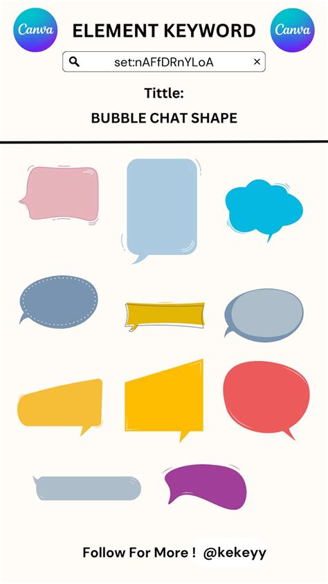 A Bunch Of Different Speech Bubbles With The Words Bubble Chat Shape Below Them On It
