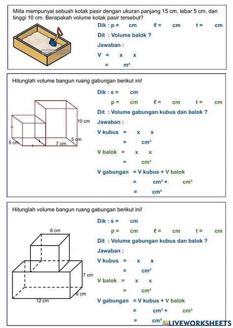 Contoh Soal Volume Bangun Ruang Gabungan Kubus Dan Balok Koleksi Gambar