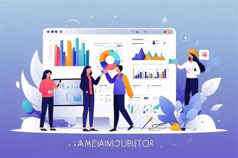 Premium Photo Social Media Report Management And Optimization Tiny People Auditor Analytics