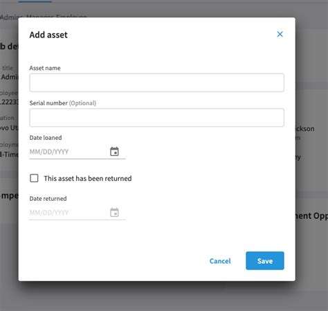 How To Use The Assets Report