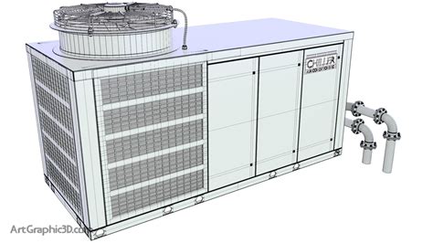 Chiller System 3d Model Download