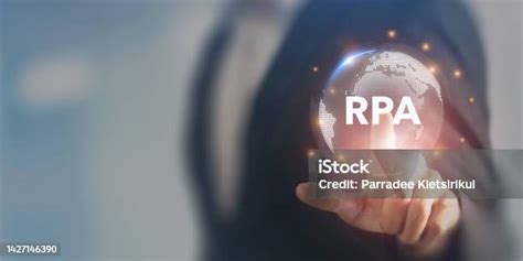 Rpa 로봇 공정 자동화 미래 기술 개념 산업 혁신 기술의 최적화 프로세스 지능형 시스템 자동화 Ai 인공 지능과 쌍둥이 기술 로봇 프로세스 자동화에 대한 스톡 사진 및