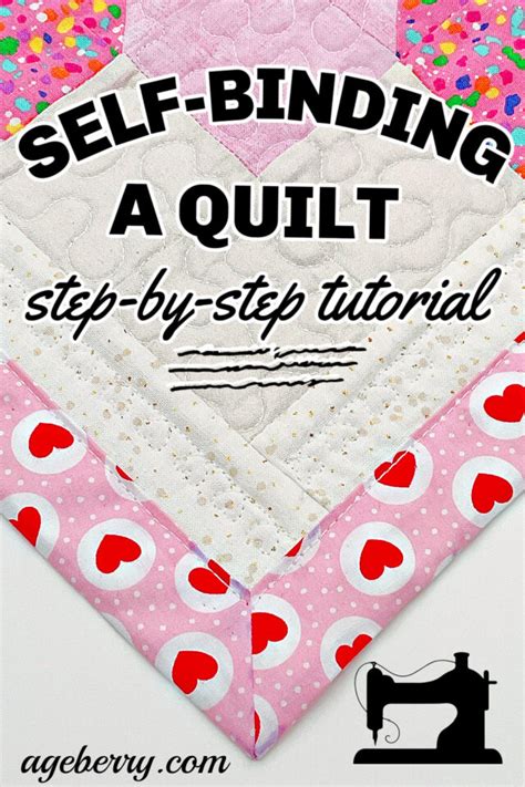 Self Binding Quilt Tutorial Easy Steps For Perfect Mitered Corners And