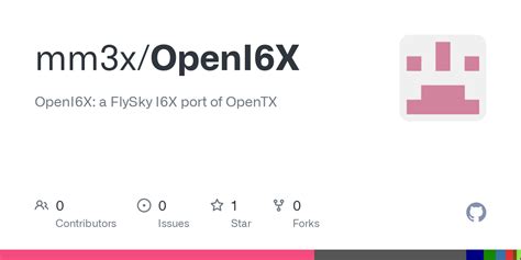 Github Mm3xopeni6x Openi6x A Flysky I6x Port Of Opentx